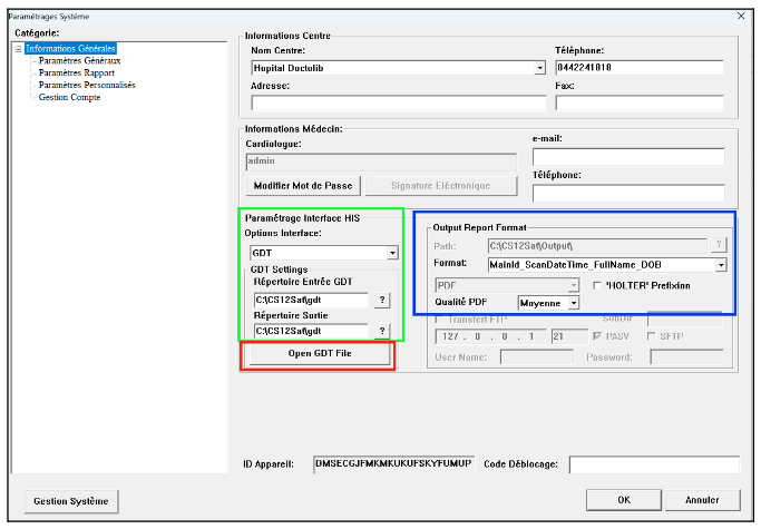 Intégration du logiciel "CardioScan 12 satellite" de DM SOFTWARE ...