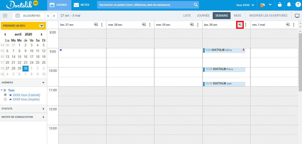 Prendre, déplacer ou annuler un rendez-vous de consultation vidéo – Rubrique d'aide