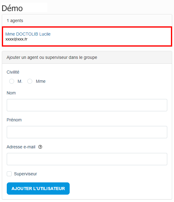 Télésecrétariat : Gérer les droits Agents et Superviseurs – Rubrique d'aide
